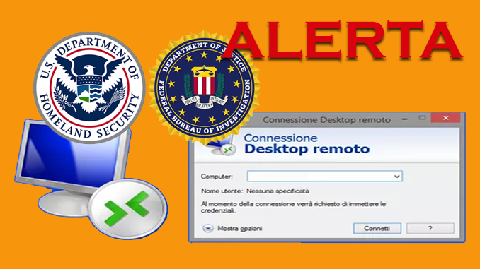 FBI e DHS alertam sobre o crescente número de ataques RDP