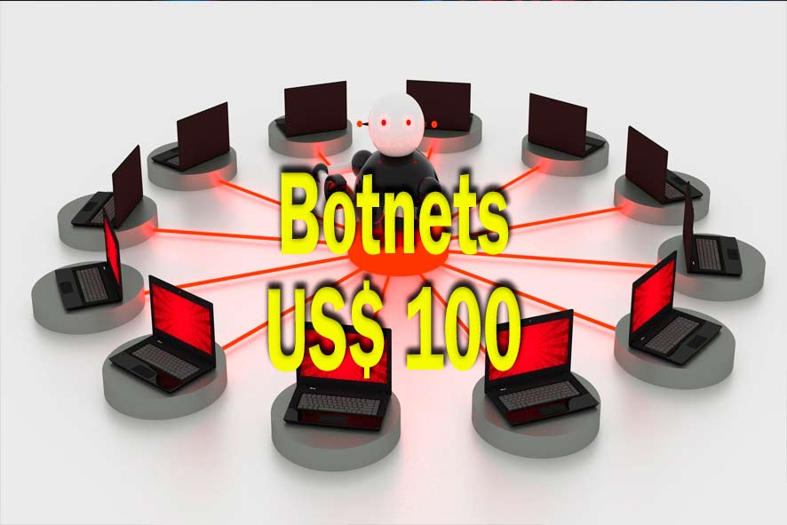 Ciberataques usando botnets são vendidos a US$ 100 na dark web