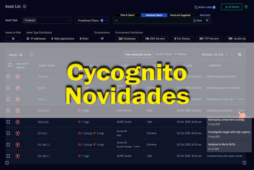 Novidades do CyCognito